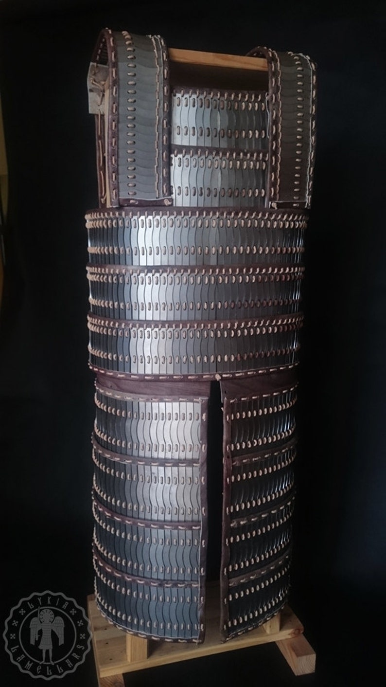 Steel Lamellar Armour. Niederstotzingen Armor. Grave 12a. Frankish ...
