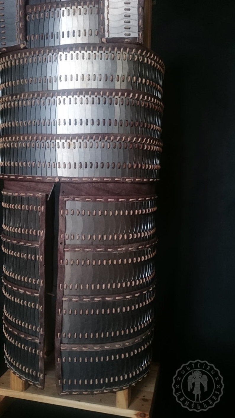 Steel Lamellar Armour. Niederstotzingen Armor. Grave 12a. Frankish ...