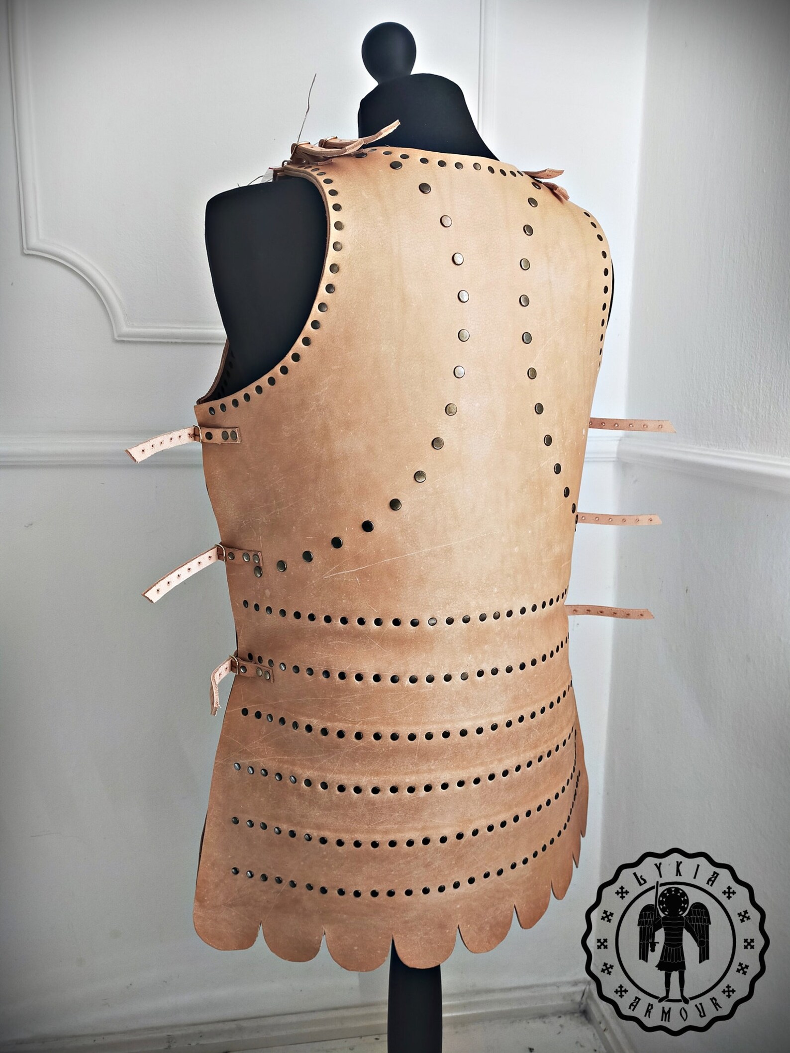 Fake Brigandine for Larp/cosplay/prop. Natural Vegetable Leather Armor ...