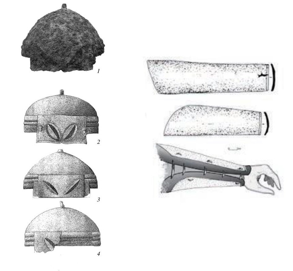 Full Set. Mongol/ Jurchen Lamellar Helmet Vambracess | Etsy