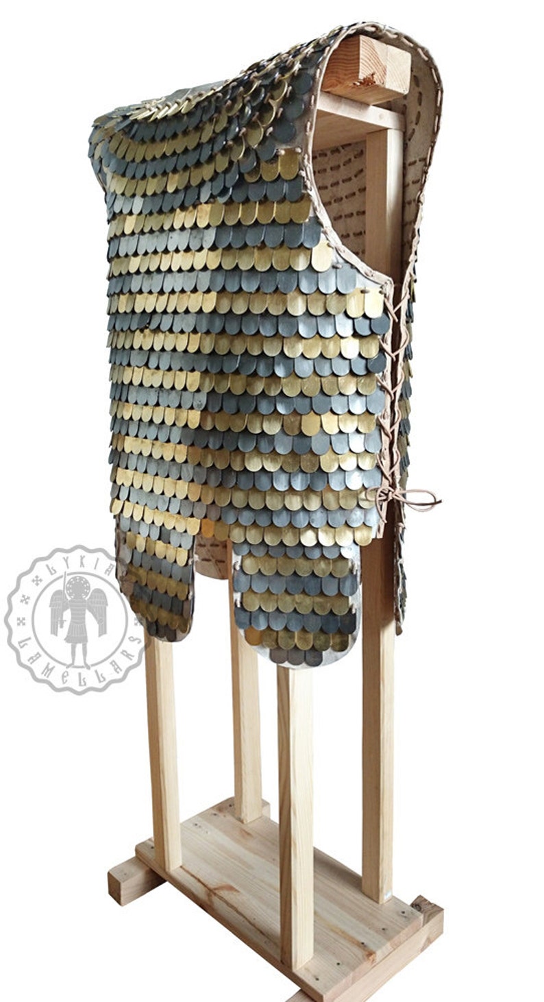 Scale armor brass/steel | Etsy