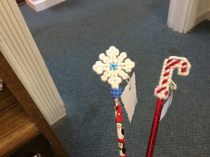 Christmas Pencil With Topper - Etsy