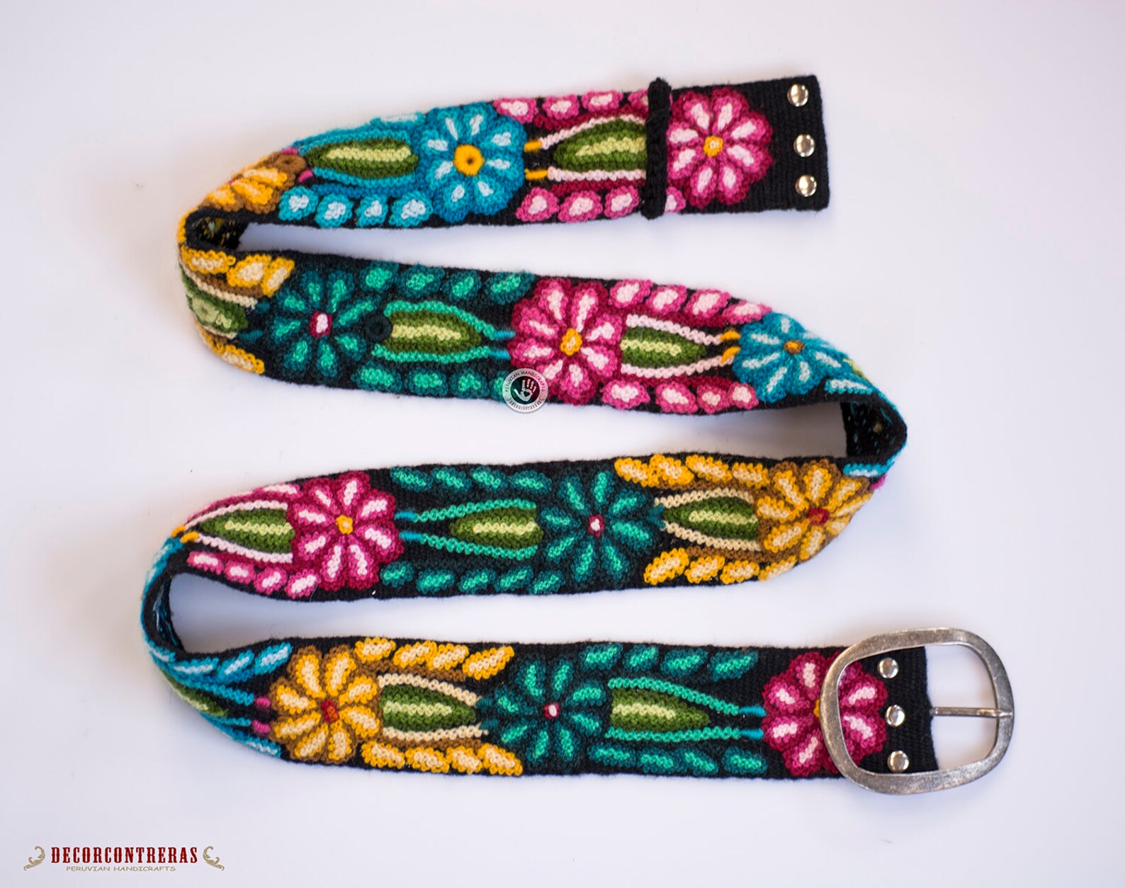 Embroidered Belts SMLXL Wool Black Belt highland - Etsy