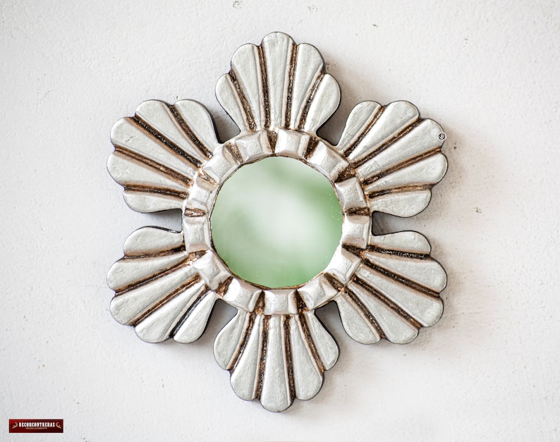 Decorative Silver Gilded Wall Mirror Set of 4 for Wall Room Decor ...