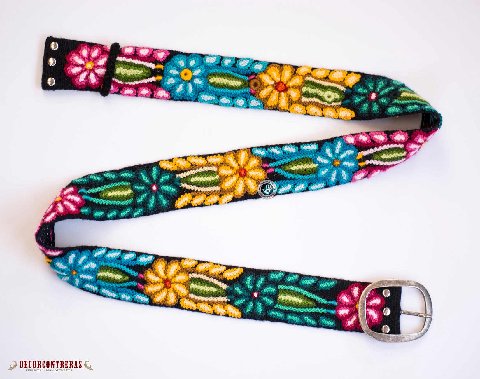 Embroidered Belts SMLXL Wool Black Belt highland - Etsy