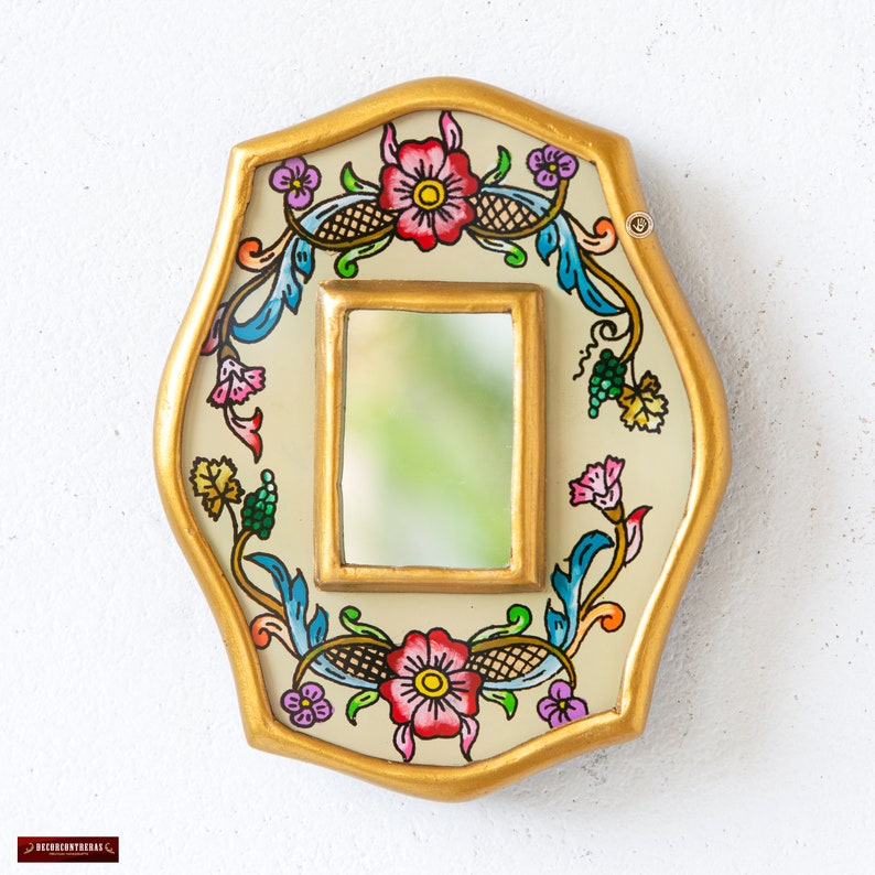 Accent Wall Mini Mirror 4" Set of 3 for Wall Decor From Peru | Unique ...