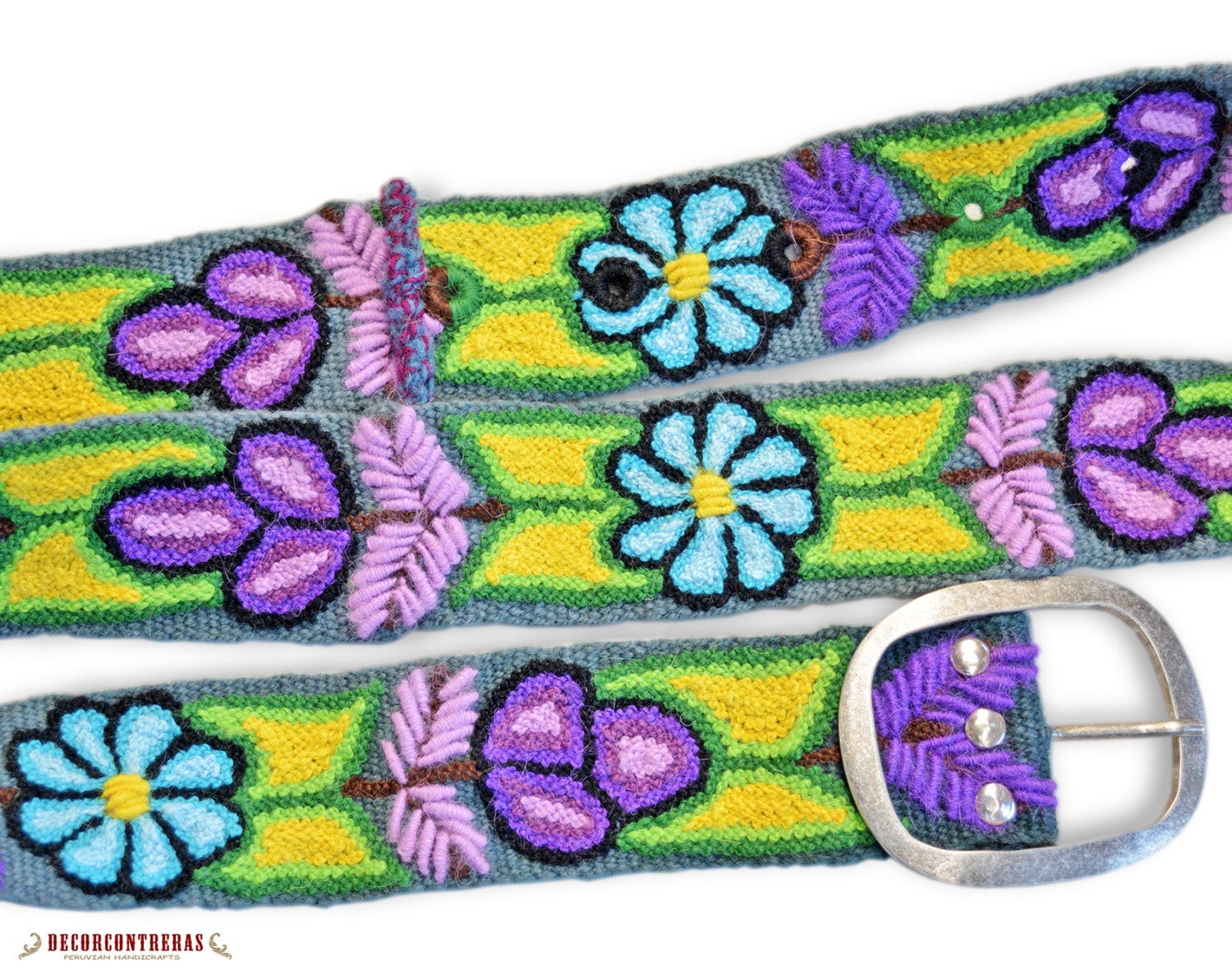 Embroidery Belts Size Large midnight Bouquet - Etsy