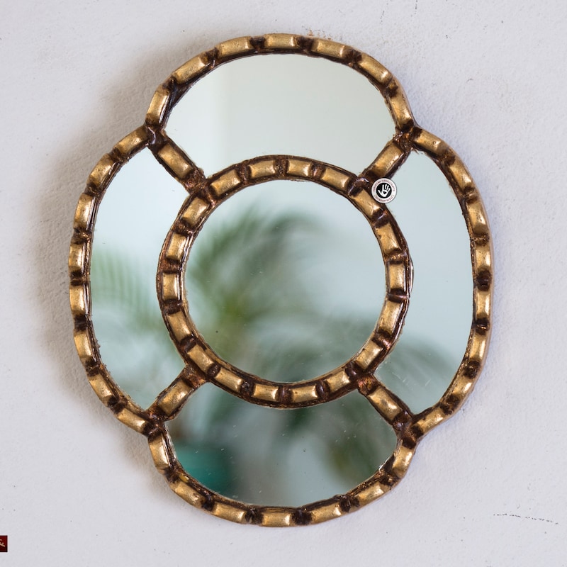 Gold Unique Wall Mirror - Etsy