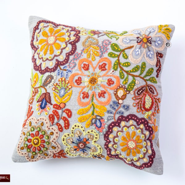 Embroidered Pillows - Etsy