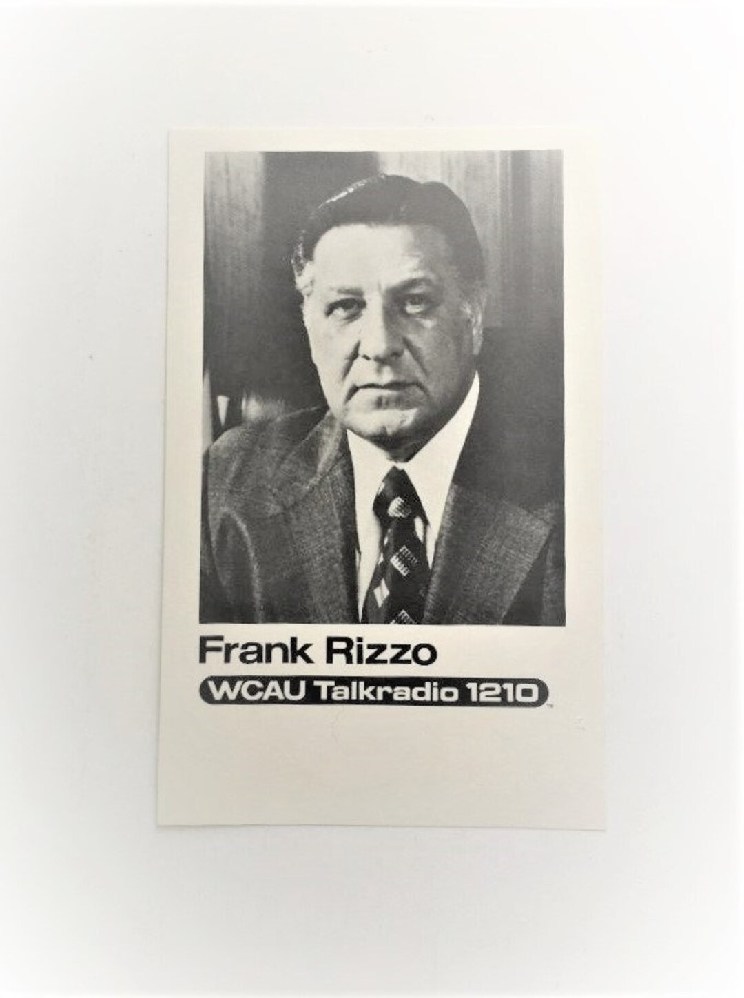 Frank Rizzo Photo Card WCAU Talkradio Memorabilia - Etsy