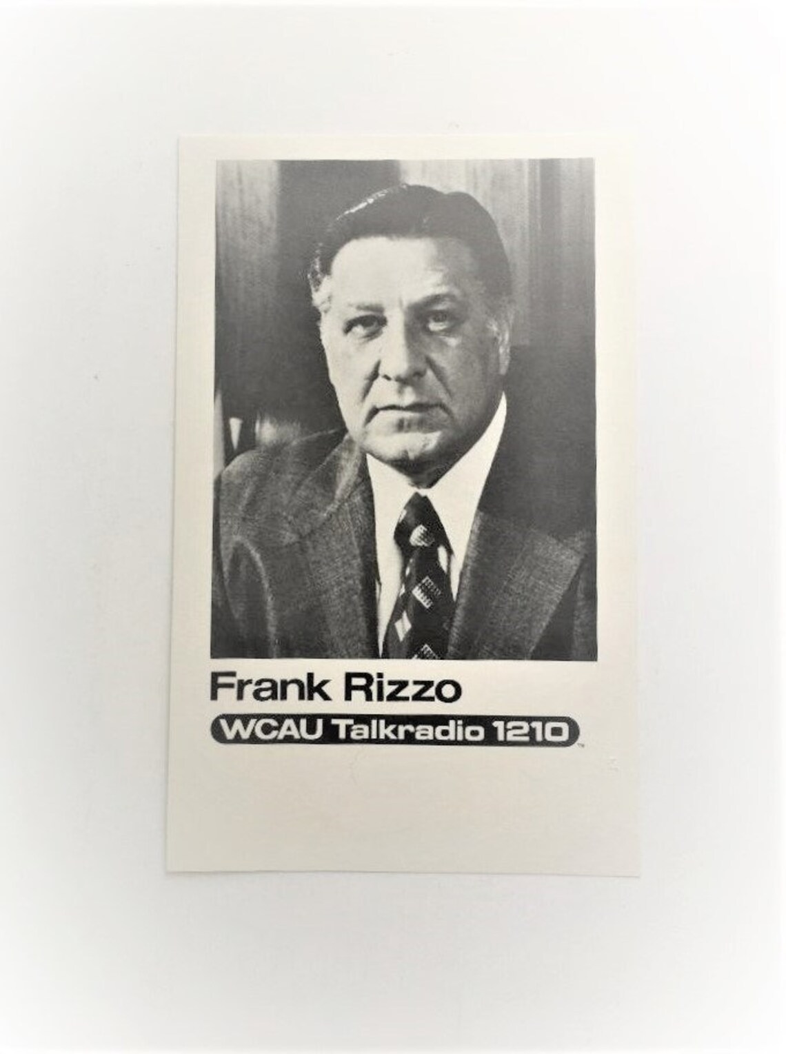Frank Rizzo Photo Card WCAU Talkradio Memorabilia - Etsy