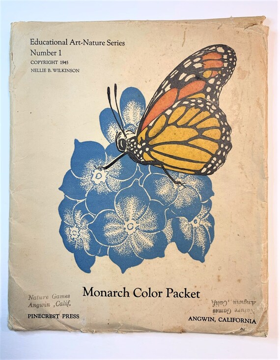 Vintage 1940's Coloring Pages. Educational Art-nature | Etsy