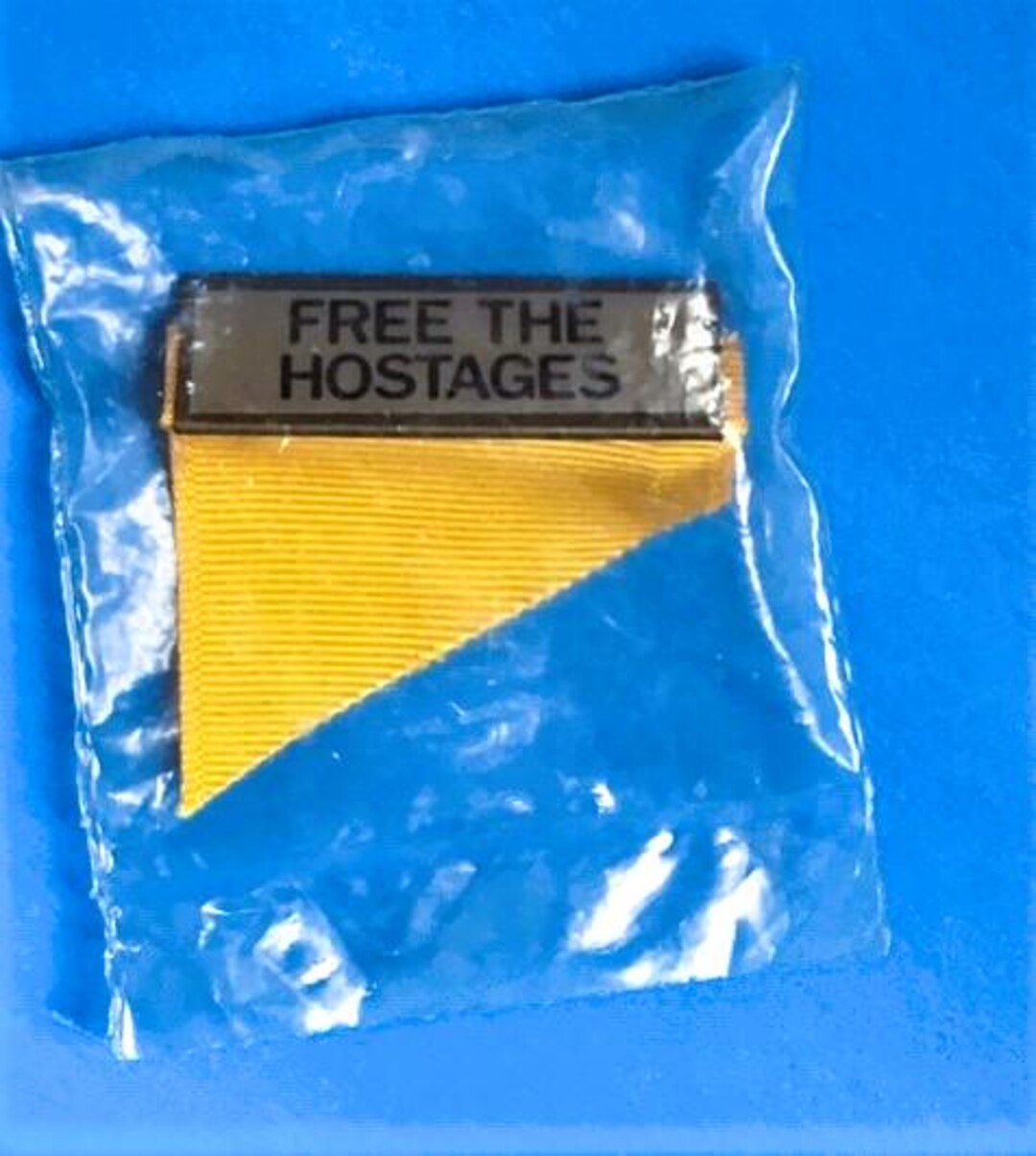 1979 Carter Administration "free the Hostages" Yellow Ribbon Pin ...