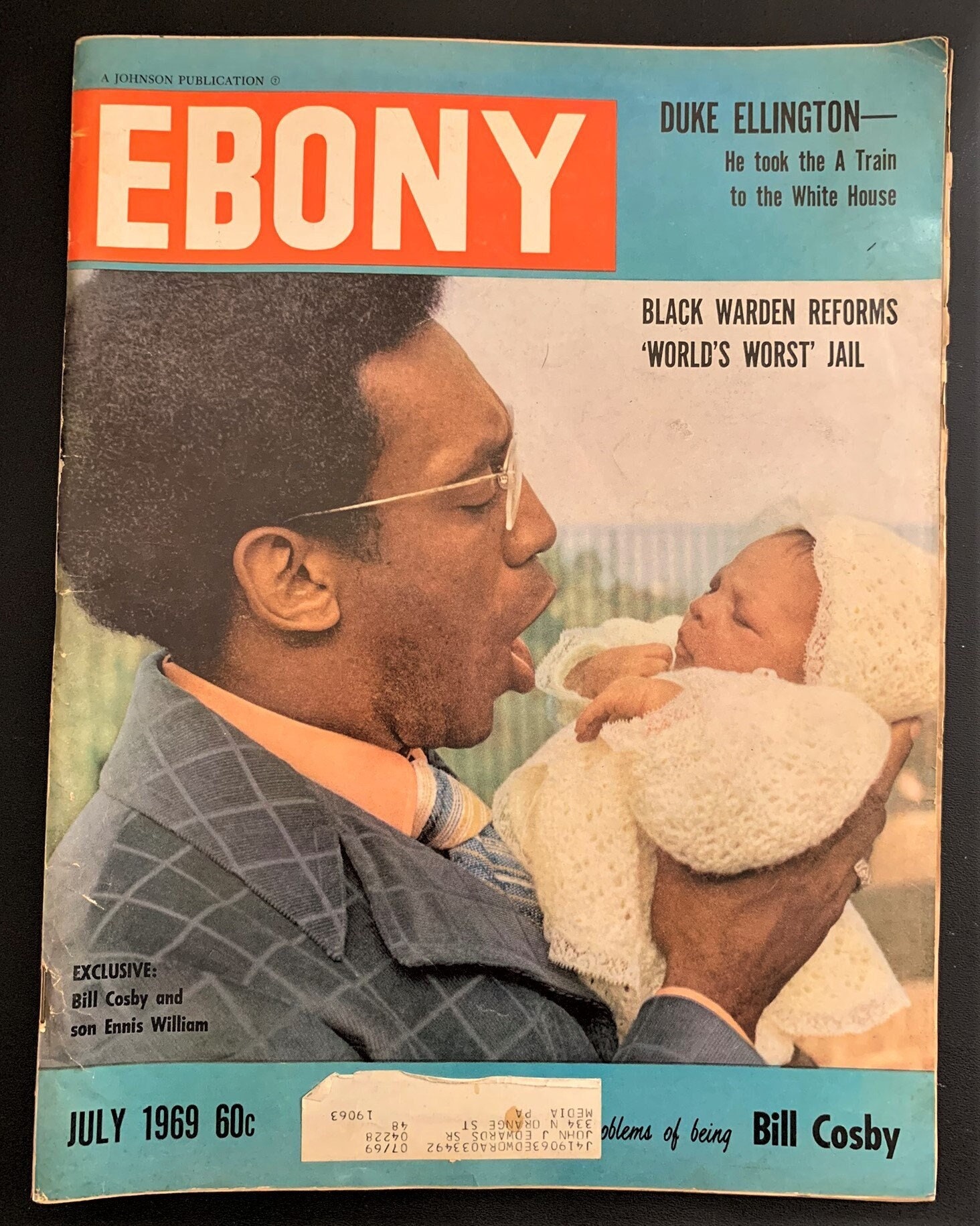 1969 Ebony Magazine Bill Cosby Duke Ellington Rufus Harley - Etsy