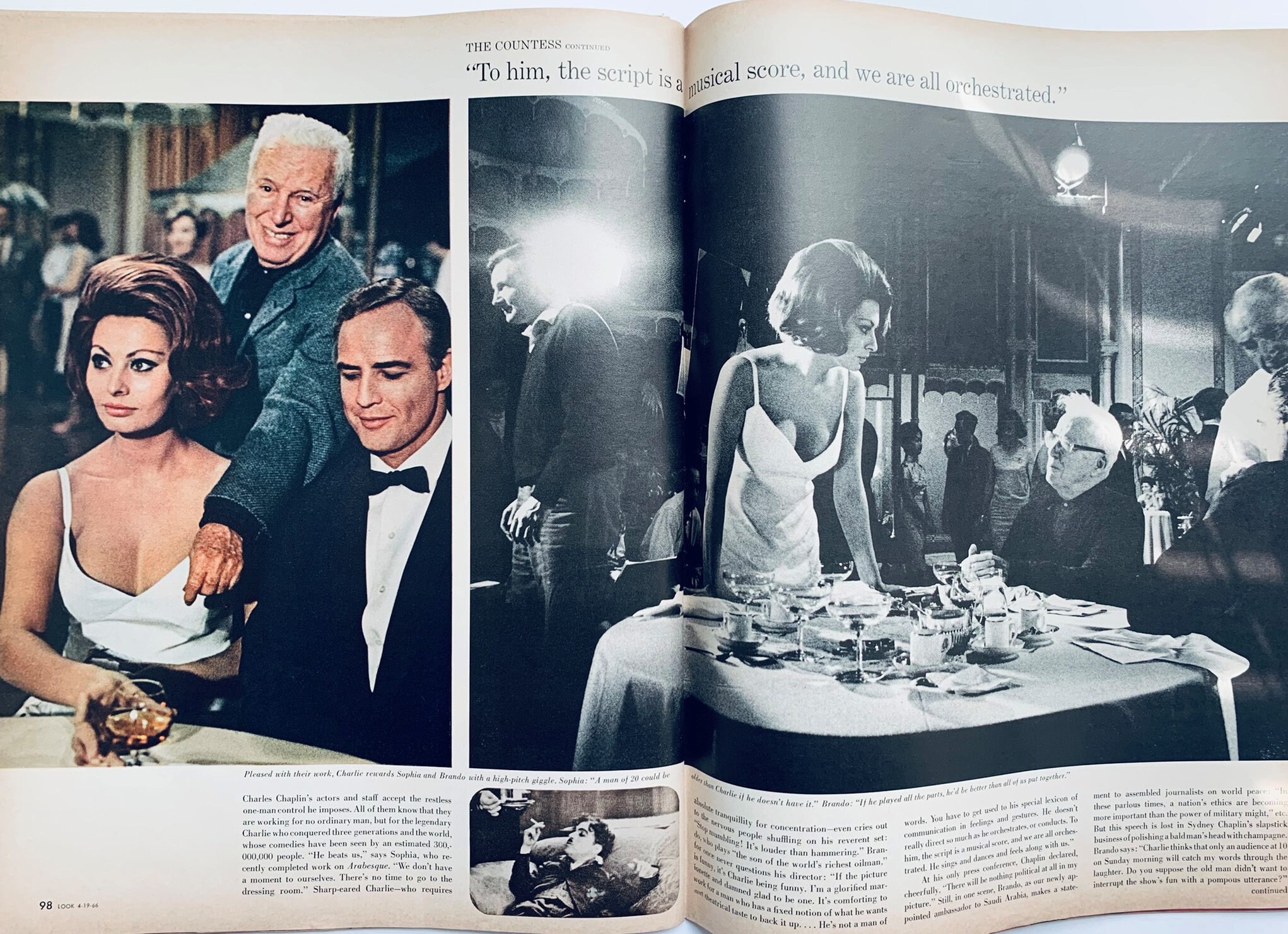 1966 Look Magazine Features Arthur Ashe-new Tennis Star Sofia Loren ...