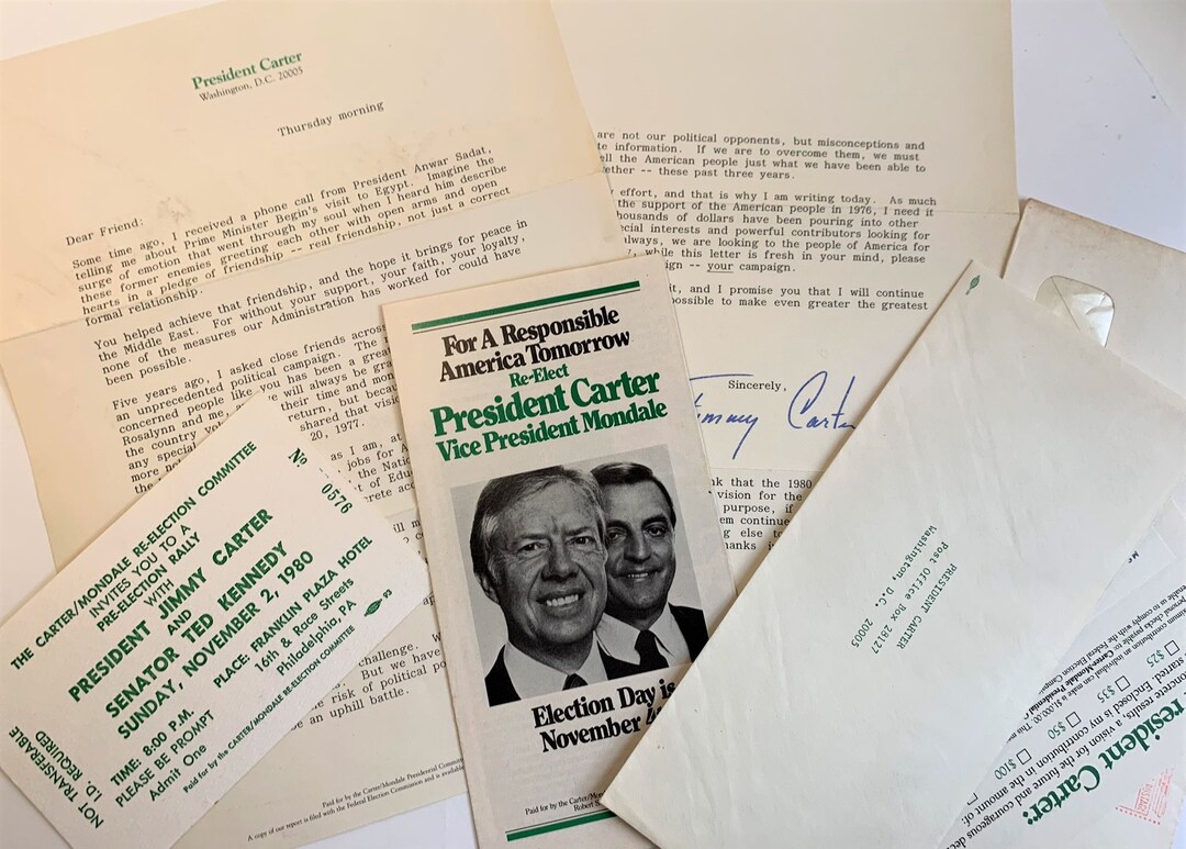 President Jimmy Carter Re-election Campaign Materials - Etsy