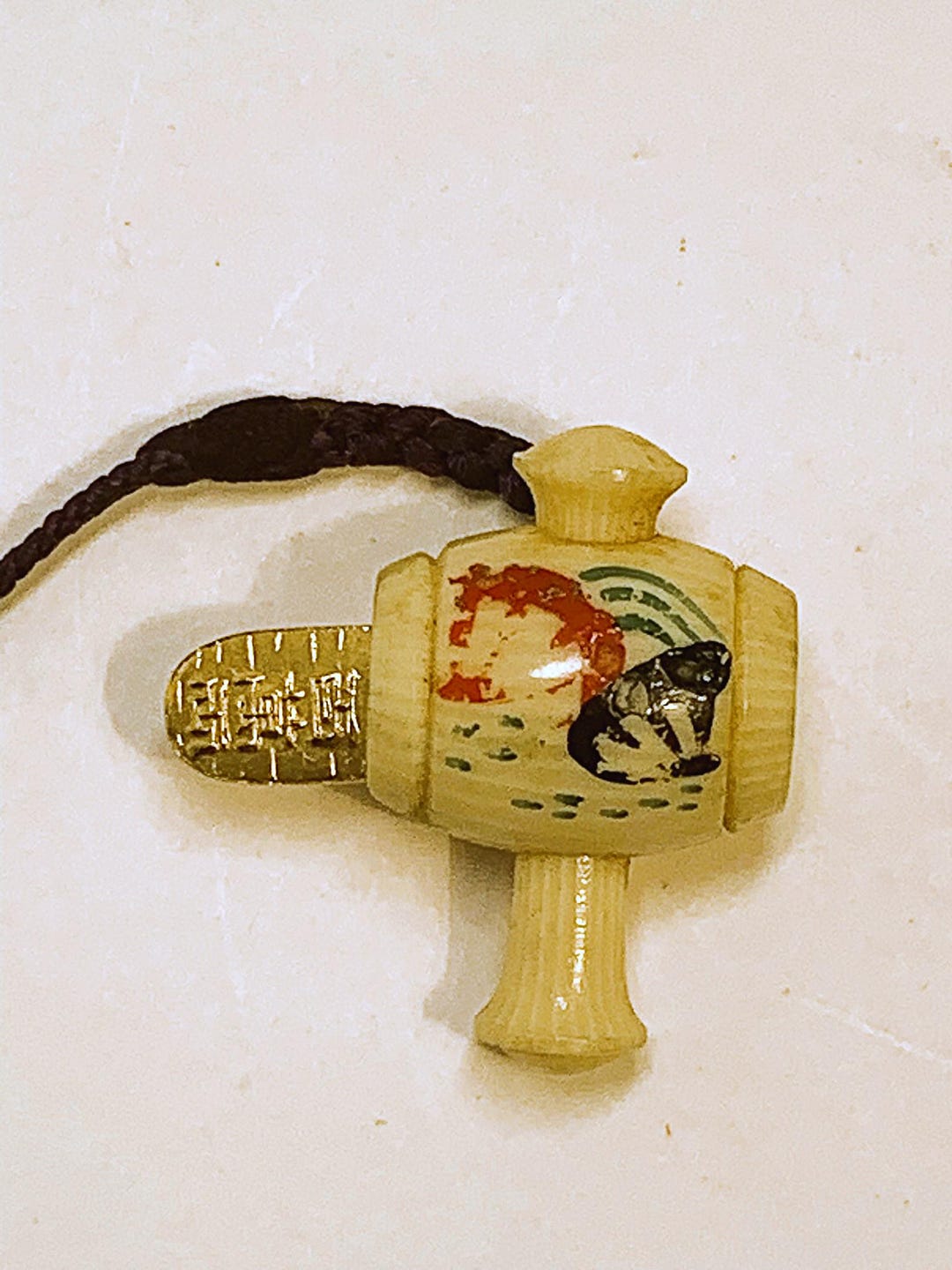 Japanese Celluloid Uchide No Kozuchi (打ち出の小槌, "tap-appear Mallet" Magic ...