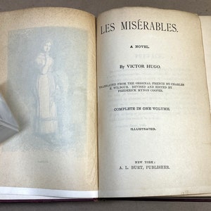 1862 Edition Les Misérables Victor Hugo, Complete One Volume Classic ...