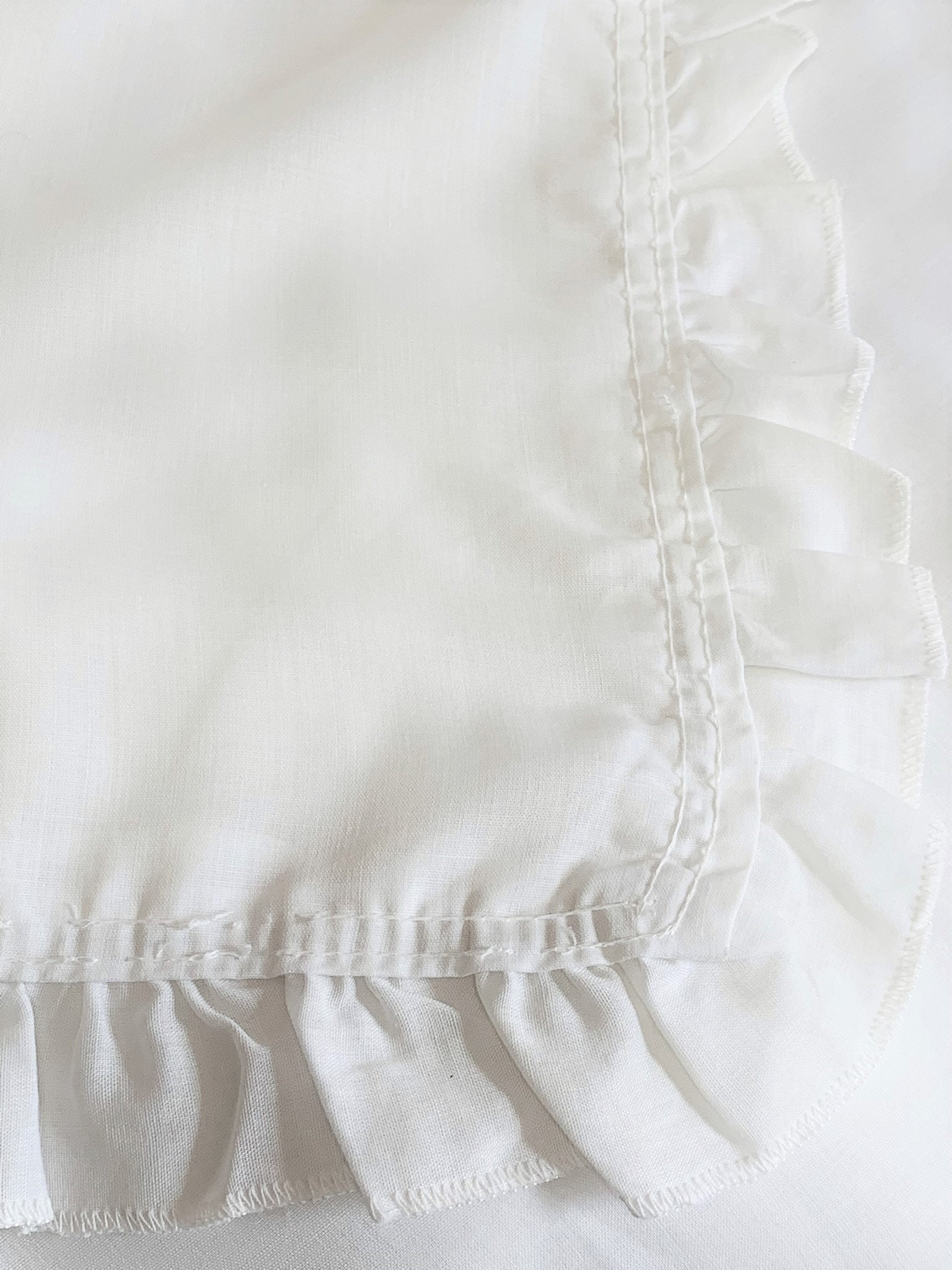 Vintage White Cape Cod Ruffled Cottage Café Curtains - Etsy