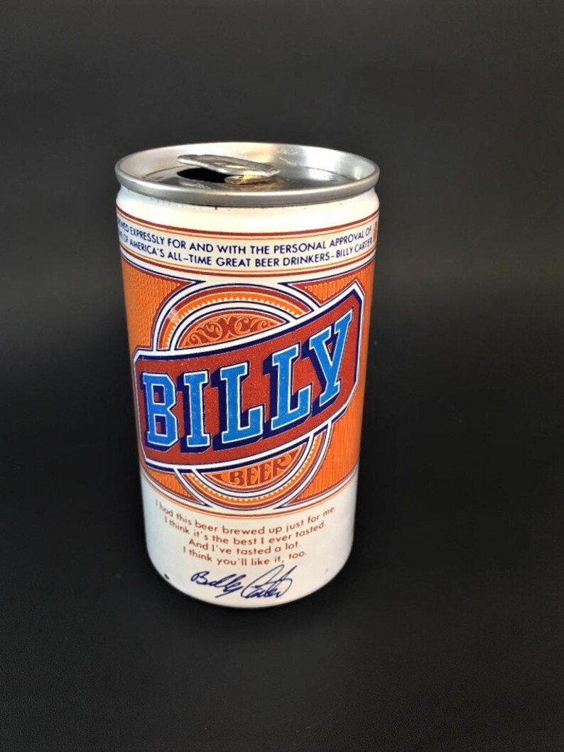 1977 Vintage Billy Beer Can Billy Carter Jimmy Carter | Etsy