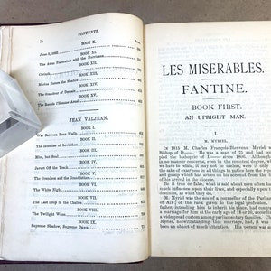 1862 Edition Les Misérables Victor Hugo, Complete One Volume Classic ...