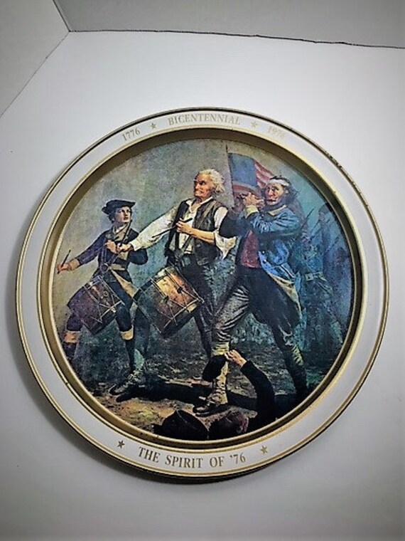 The Spirit of '76 Round Metal Tray Memorabilia 1776 | Etsy