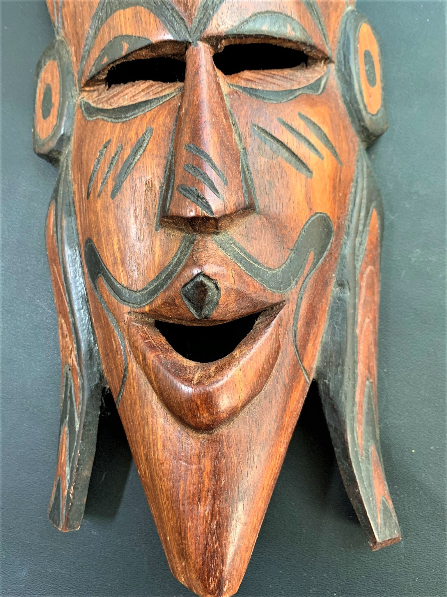 Vintage Senegalese Mahogany Mask Hand Carved Wooden African - Etsy