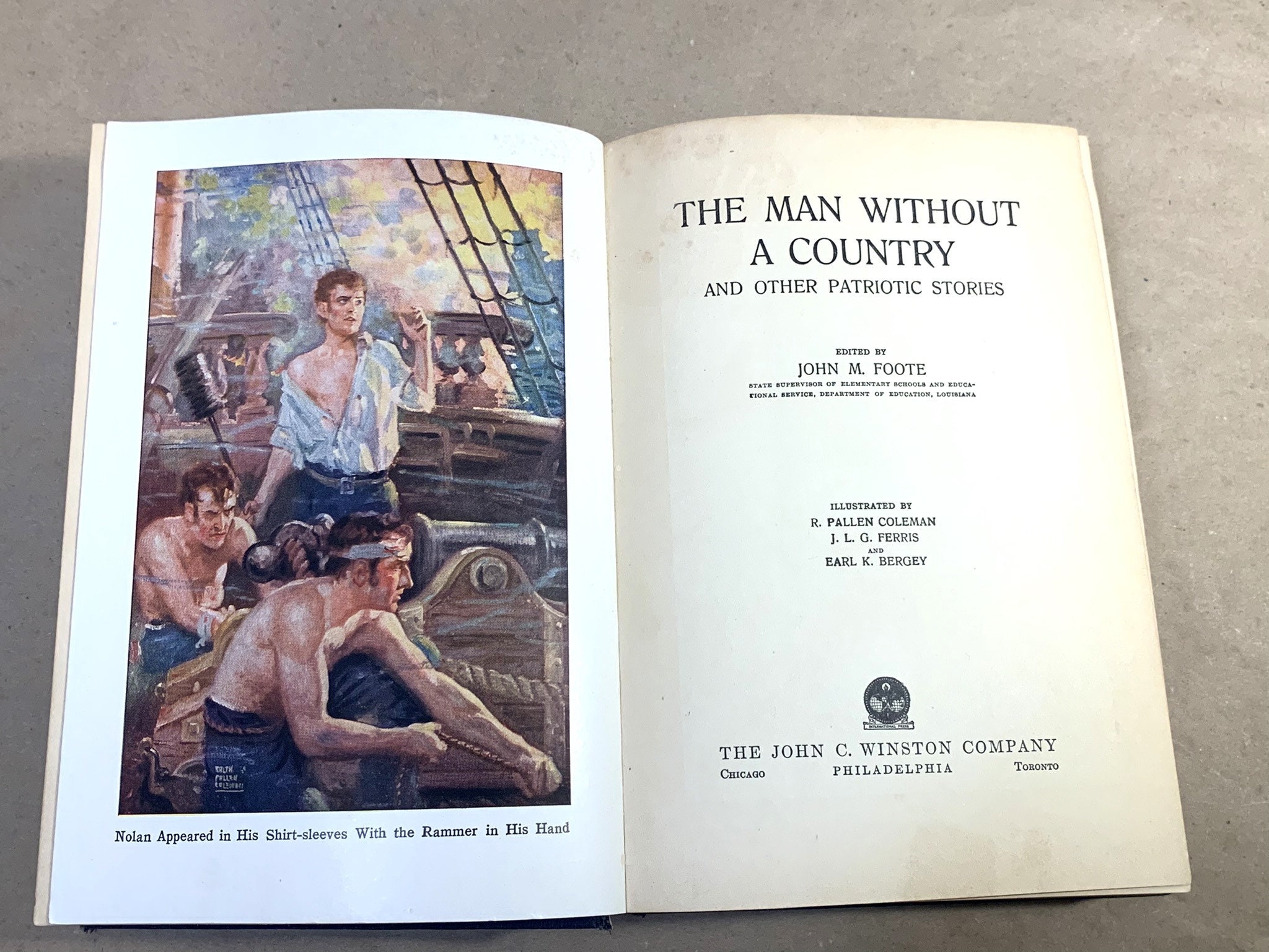 Antique 1925 the Man Without A Country and 24 Other Patriotic Stories ...