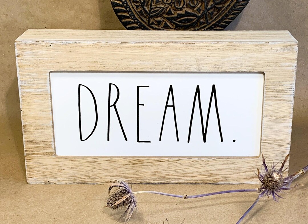 Rae Dunn Signature Inspirational Plaque "dream" - Etsy