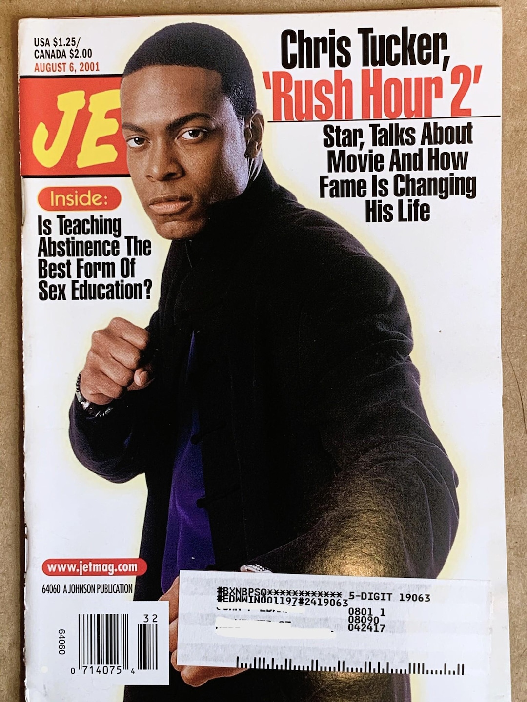 2001 Jet Magazine Features Chris Tucker "rush Hour 2" - Etsy