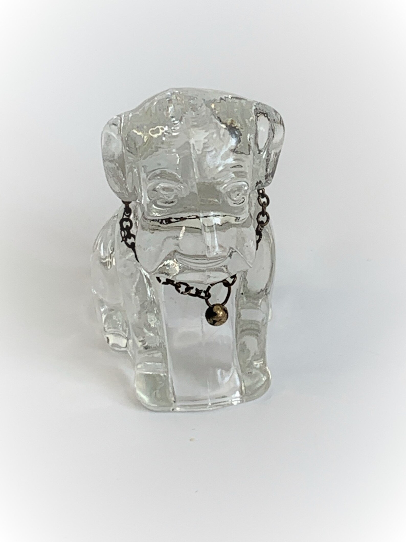 Vintage Collectible Glass Dog Candy Container Paperweight - Etsy