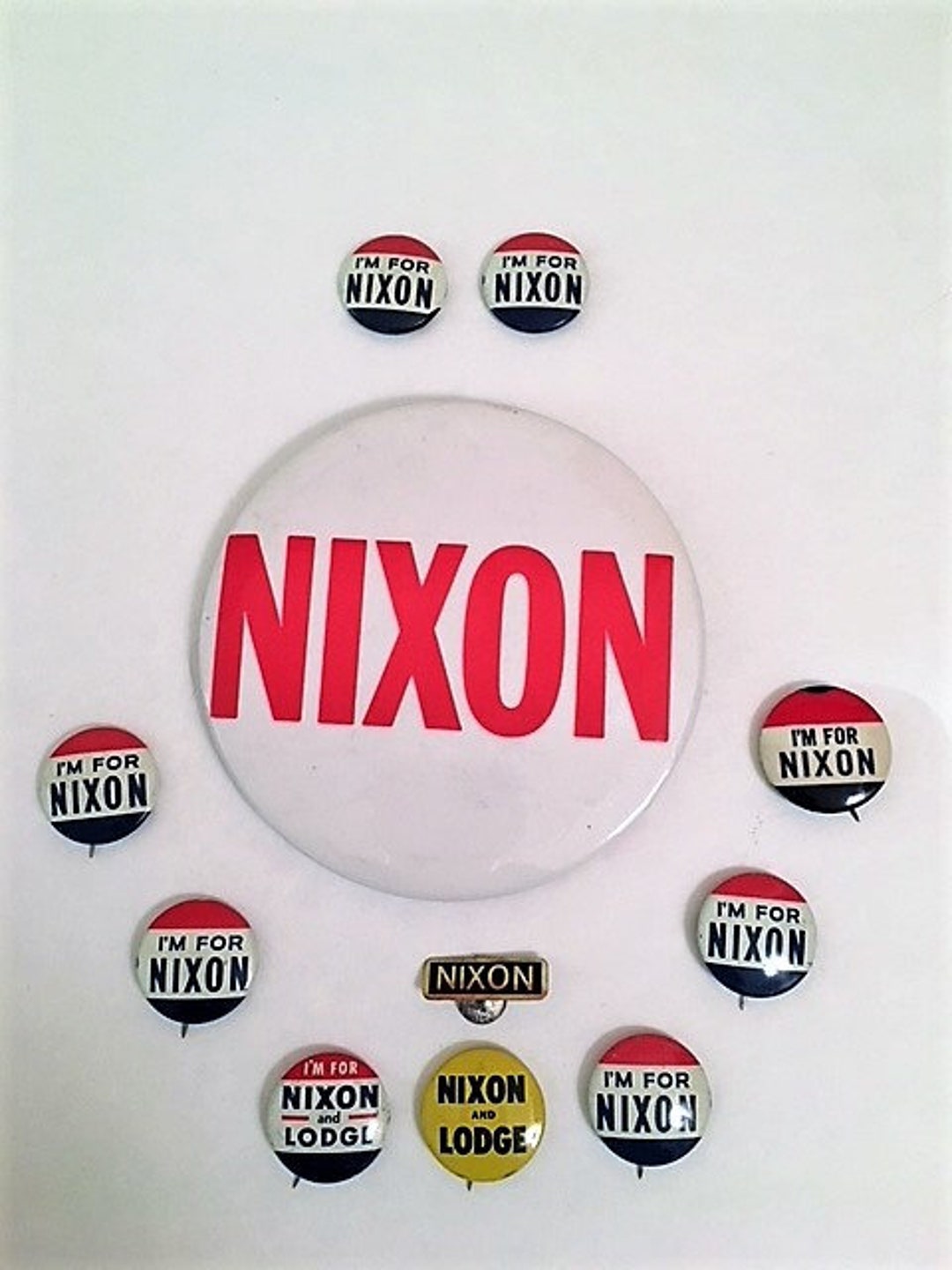 President Richard Nixon Campaign Button Collection Presidential ...