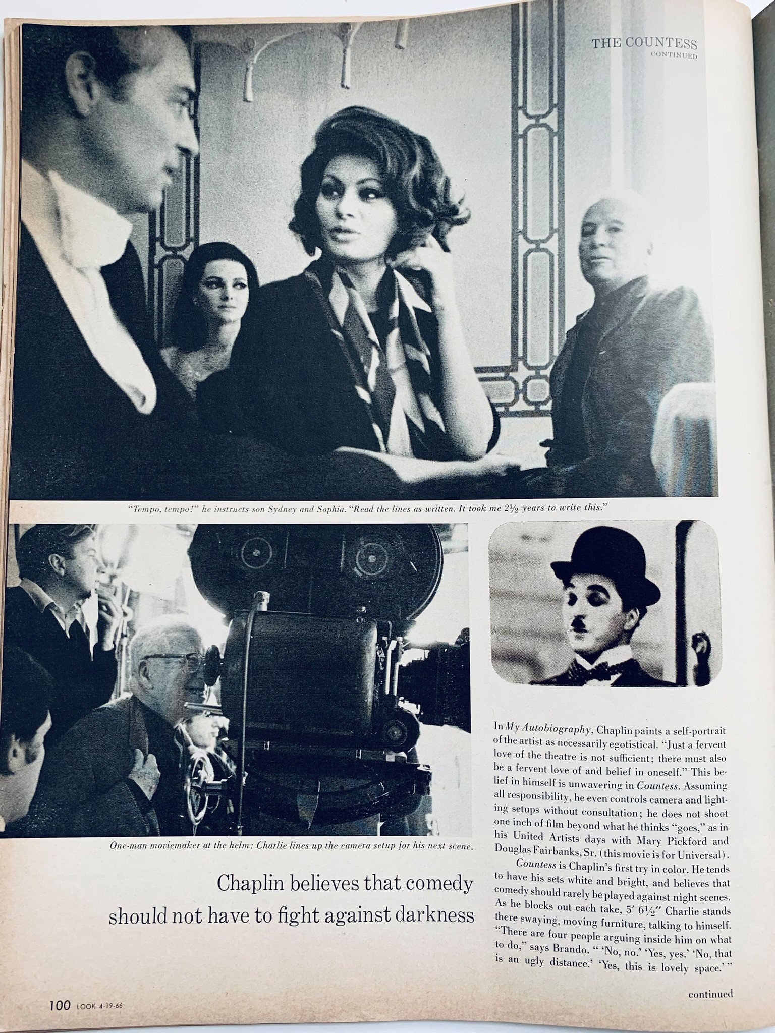 1966 Look Magazine Features Arthur Ashe-new Tennis Star Sofia Loren ...