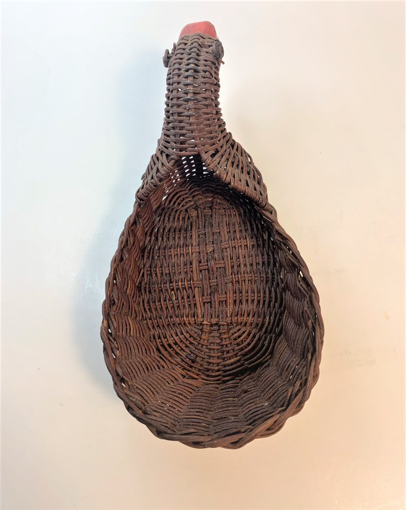 Vintage Handmade Wicker Duck Goose Basket With Wood Bill - Etsy UK