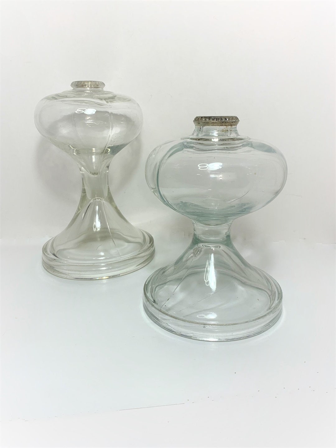 Antique Pedestal Oil Lamp Fonts - Etsy