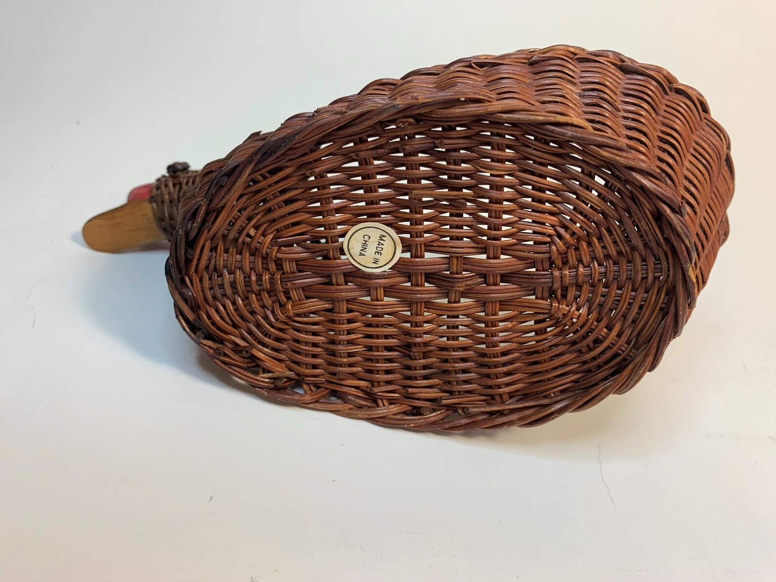 Vintage Handmade Wicker Duck Goose Basket With Wood Bill - Etsy UK