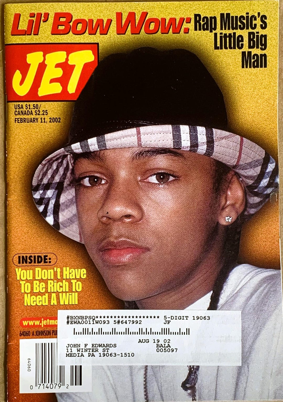 2002 Jet Magazine Features Lil' Bow Wow Rap Music's Little Big Man - Etsy