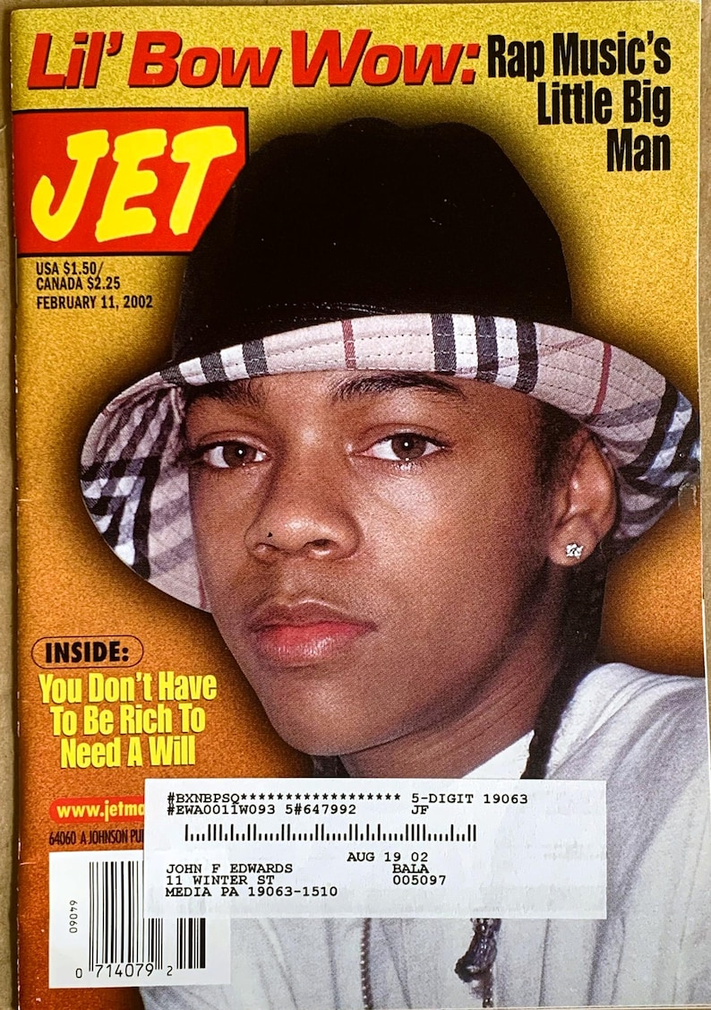 2002 Jet Magazine Features Lil' Bow Wow Rap Music's Little Big Man - Etsy