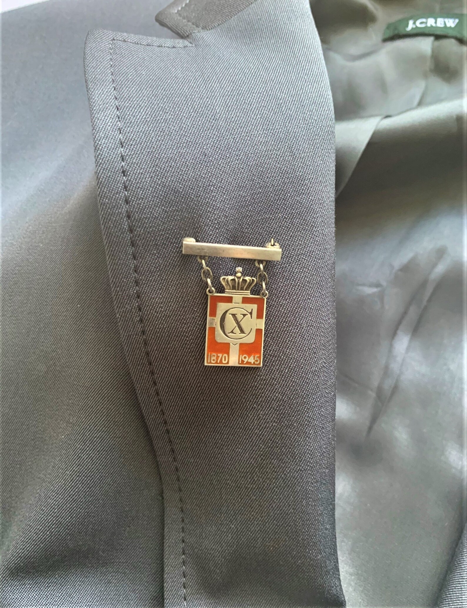 1945 Kings Mark Lapel Pin Georg Jenson Danish Sterling and | Etsy