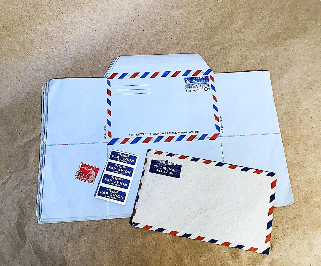 1950's Lot of Air Mail Air Letters and Luftpost Par Avion Stickers - Etsy