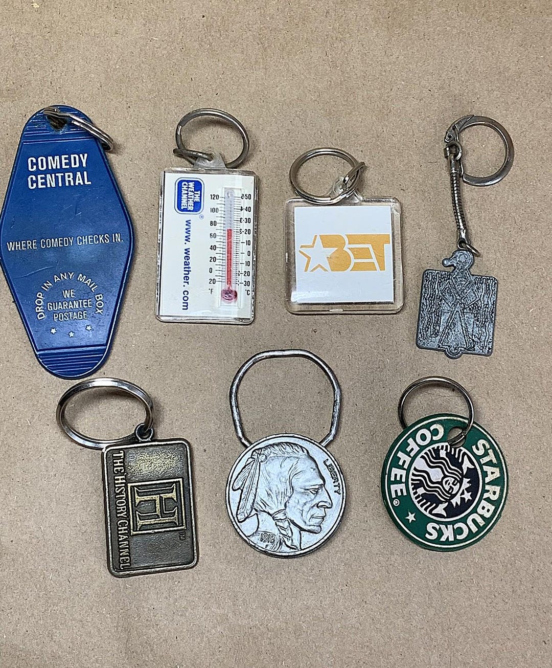 7 Vintage Collectible Keychains Advertising Specialties - Etsy