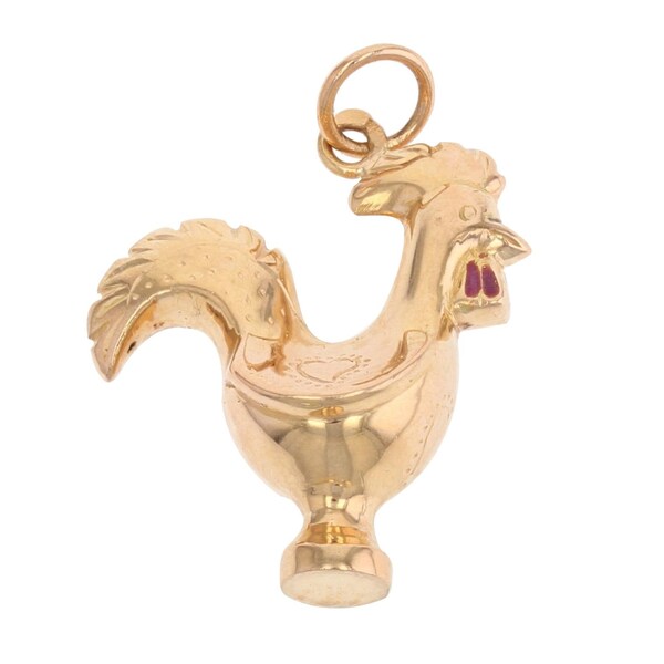 Gold Rooster - Etsy