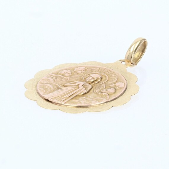 18k 2 gold biblical character medal - Gem