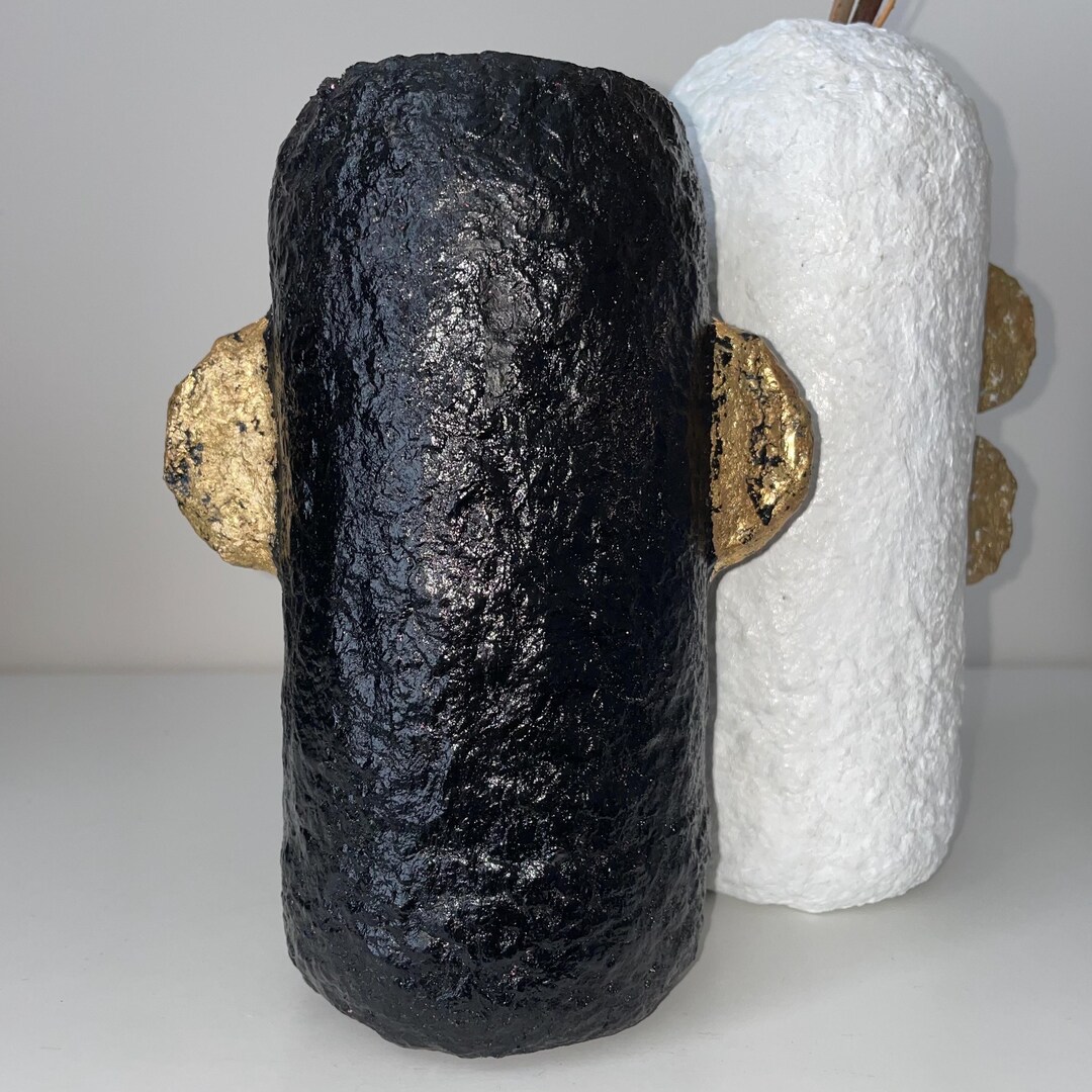Black Paper Pulp Vessel - Etsy