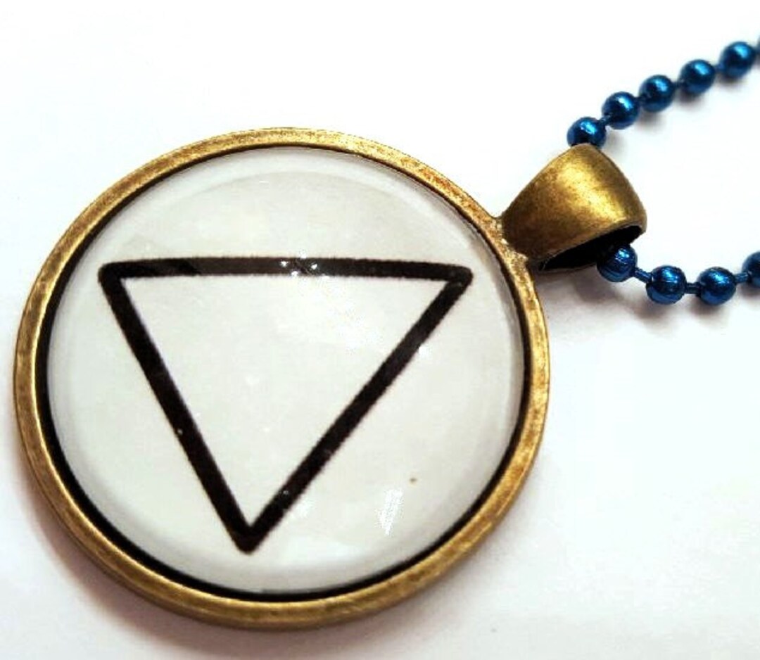 AA Recovery Charm Pendant: Alcoholics Anonymous Chain Necklace With ...