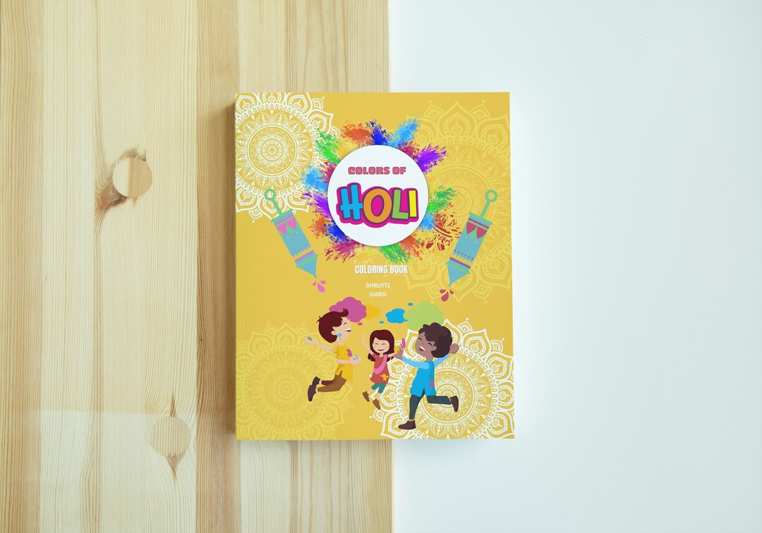 Holi Indian Festival Coloring Book for Kids and Adults - Etsy