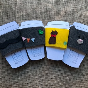 Felt Coffee Cup Cozy for Coffee Tea and Beer - Etsy