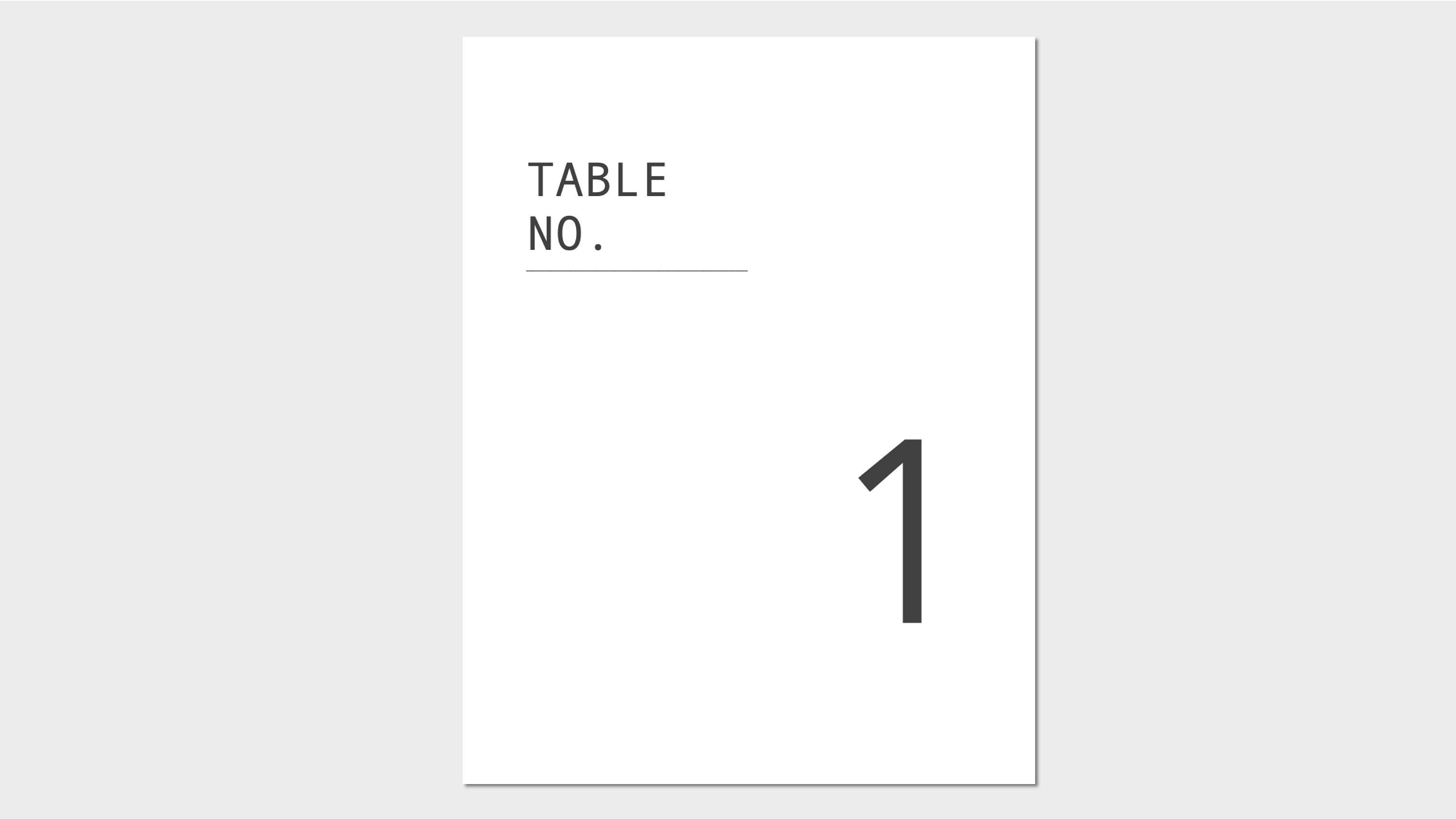 Printable Table Numbers | 1-50 | Modern Minimal Simple Design | Instant ...