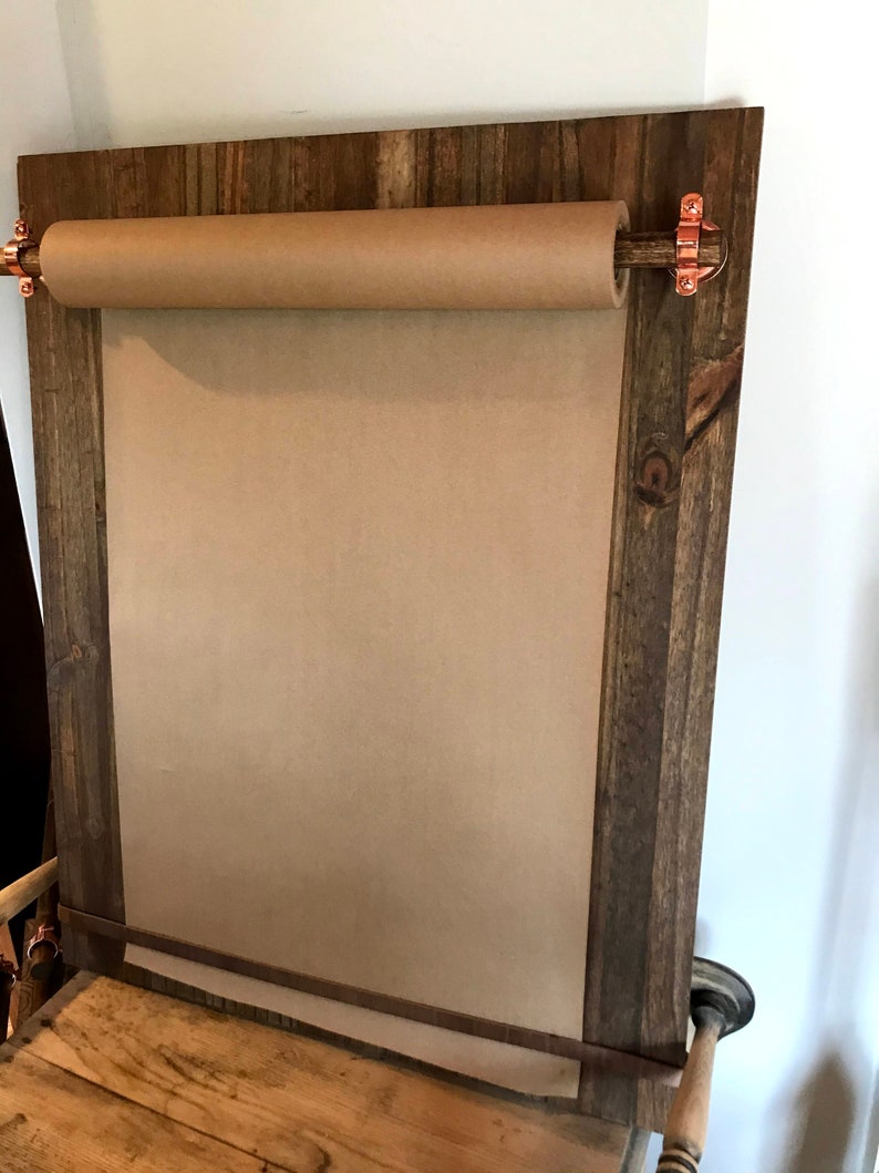 Paper Roll Dispenser Hanging Menu Planner Kraft Paper | Etsy