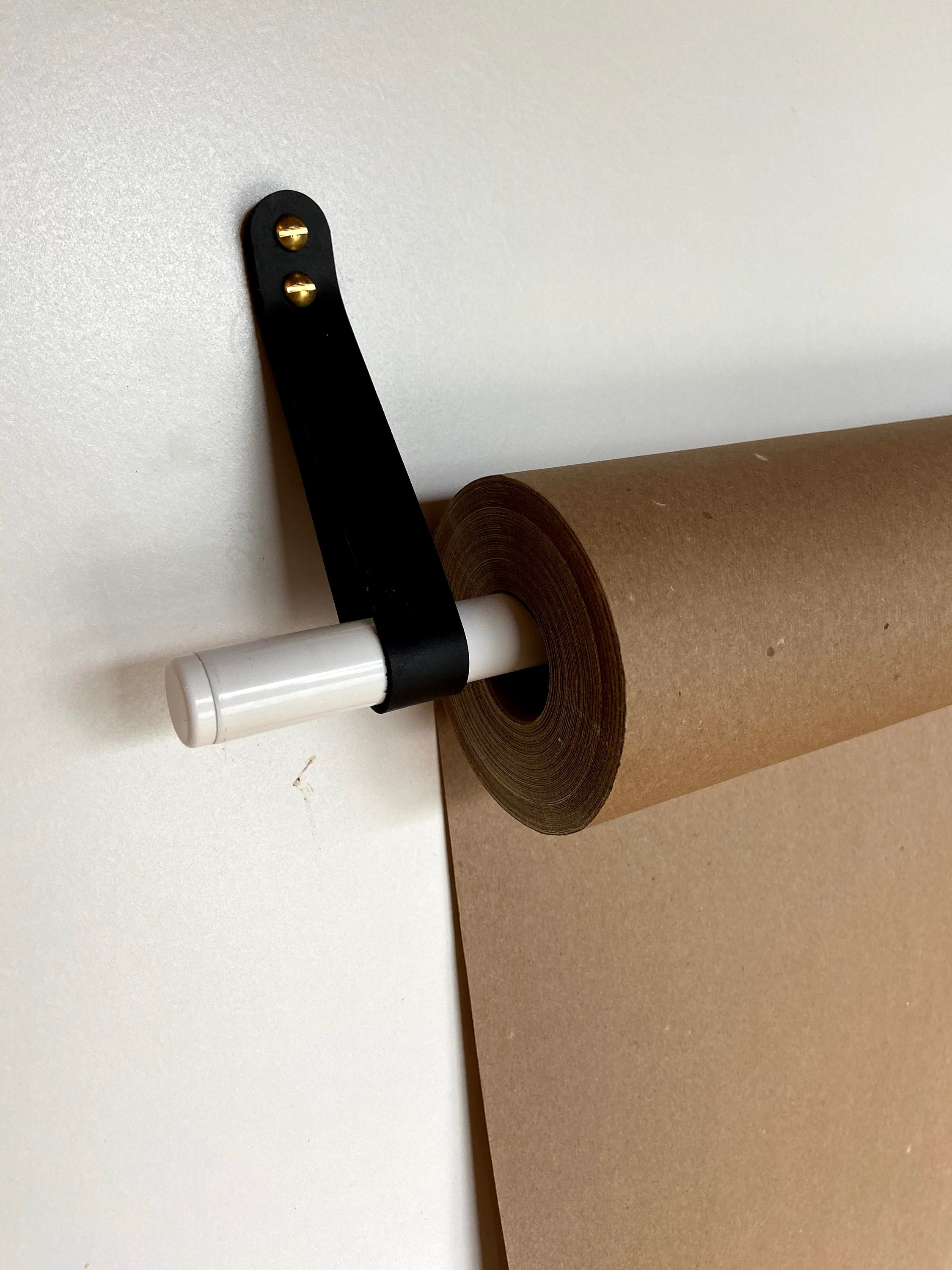 Kraft Paper Roll Holder Wall Mounted Paper Roll Office Paper Etsy